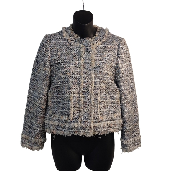 J. Crew | Jackets & Coats | J Crew Womens Multi Colors Tweed Blazer ...